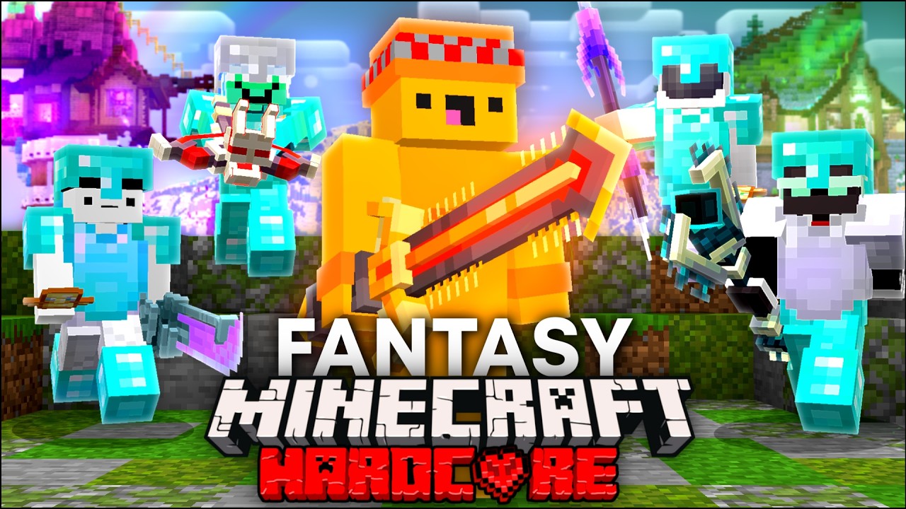 100 Players Simulate a Fantasy Tournament in Minecraft! - YouTube