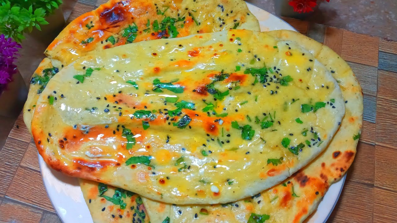 Plain Kulcha Recipe | Kulcha Naan Recipe | Butter Kulcha Naan On Tawa ...