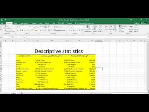 Descriptive Statistics analysis in Minitab, SPSS, and Advanced Excel ...
