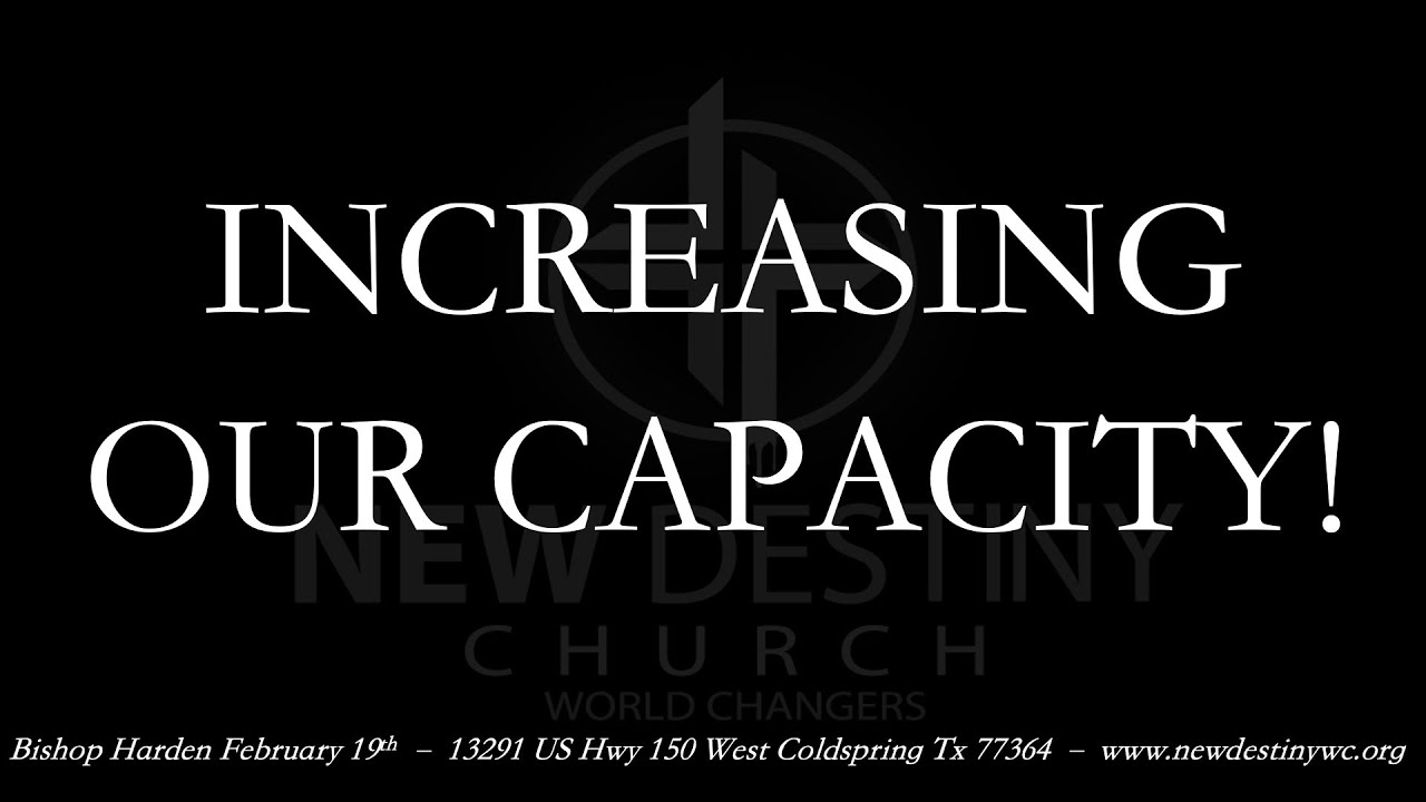 Bishop Harden series "Increasing Our Capacity" | Pt. 3 - YouTube