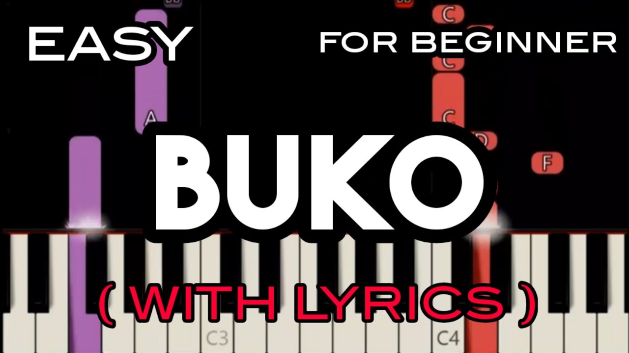 BUKO ( LYRICS ) - JIREH LIM | SLOW & EASY PIANO - YouTube