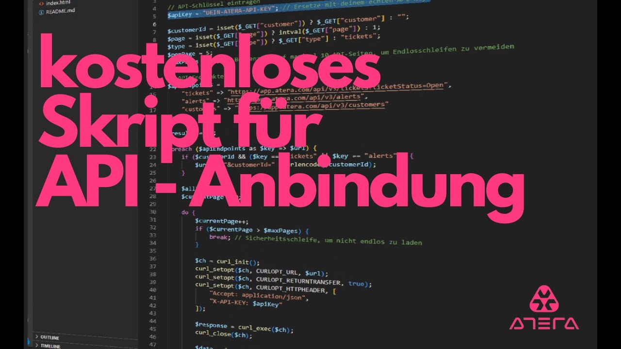 Alarme und Tickets aus Atera mit Hilfe der API darstellen - YouTube