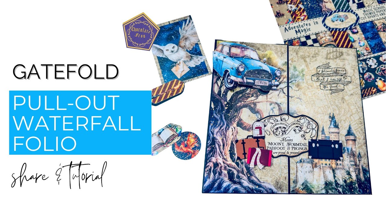 Gatefold Pull-Out Waterfall Folio | Harry Potter Themed - YouTube