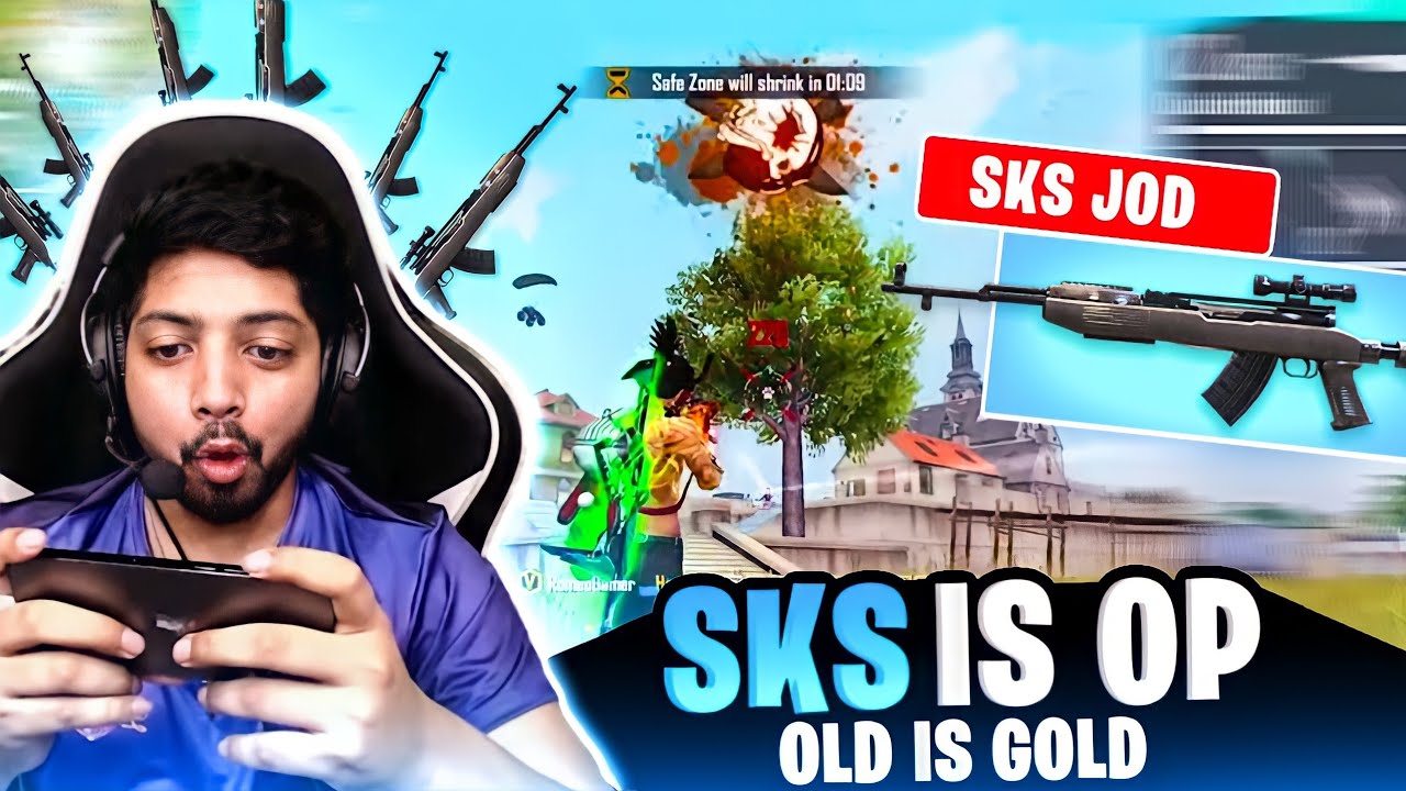 Sks Is Overpower Gun😍- Old FF Is Gold😭- Garena Free Fire - YouTube