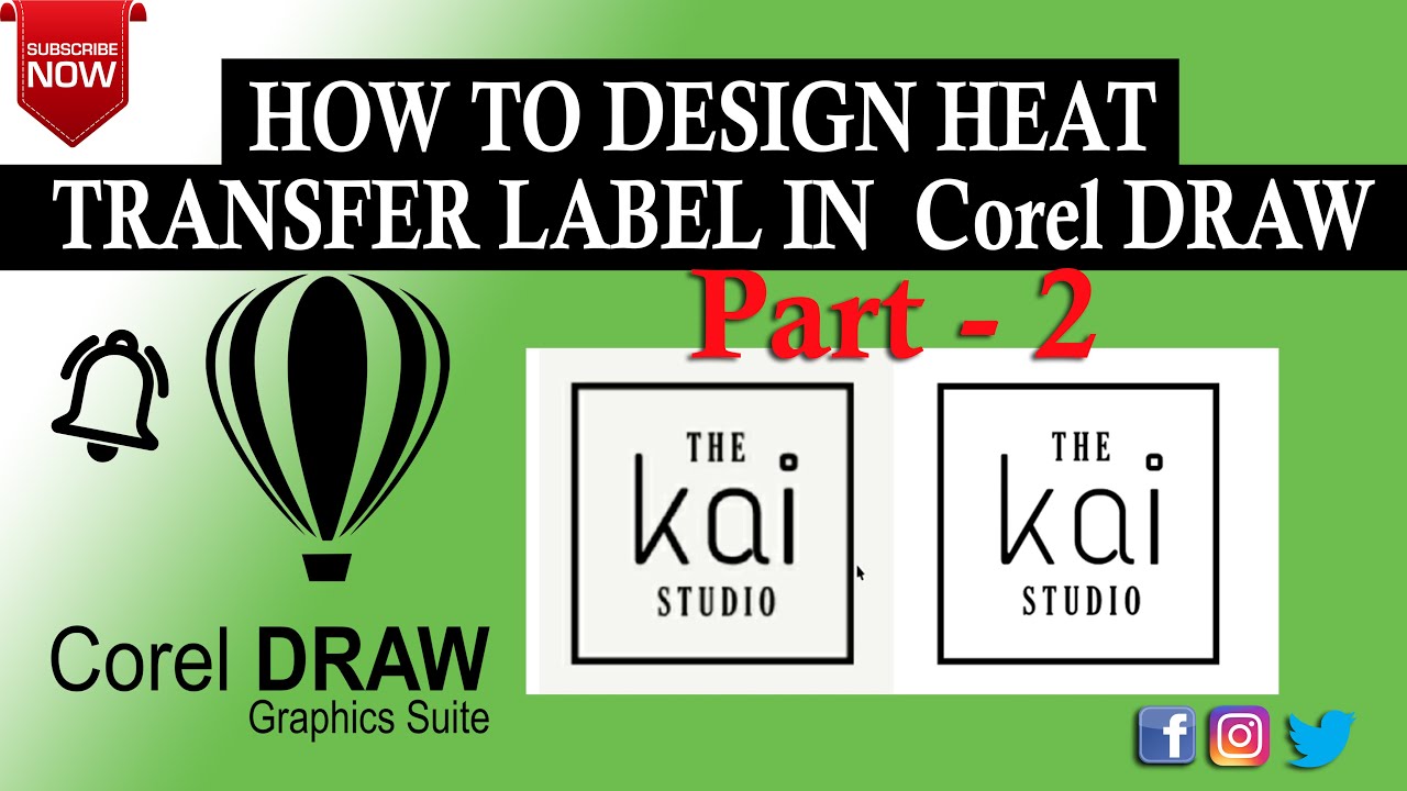 Coreldraw Tutorials - How to Garments Heat Transfer Label Design in ...