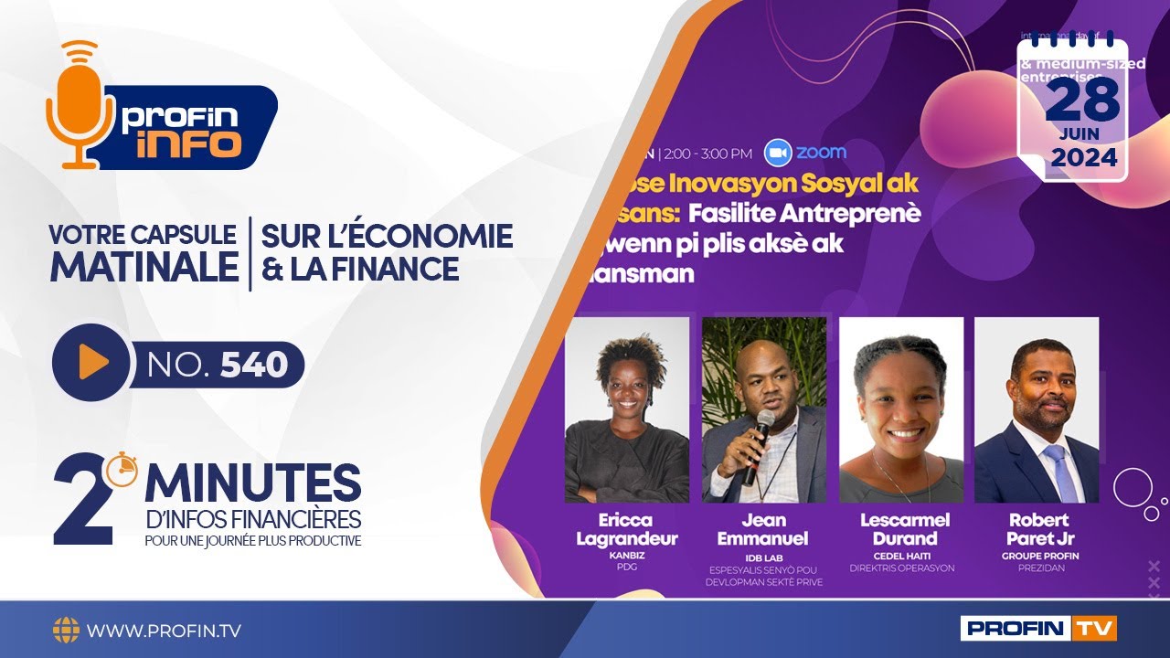 Journée internationale des MPME: Haïti doit miser sur l’entrepreneuriat ...