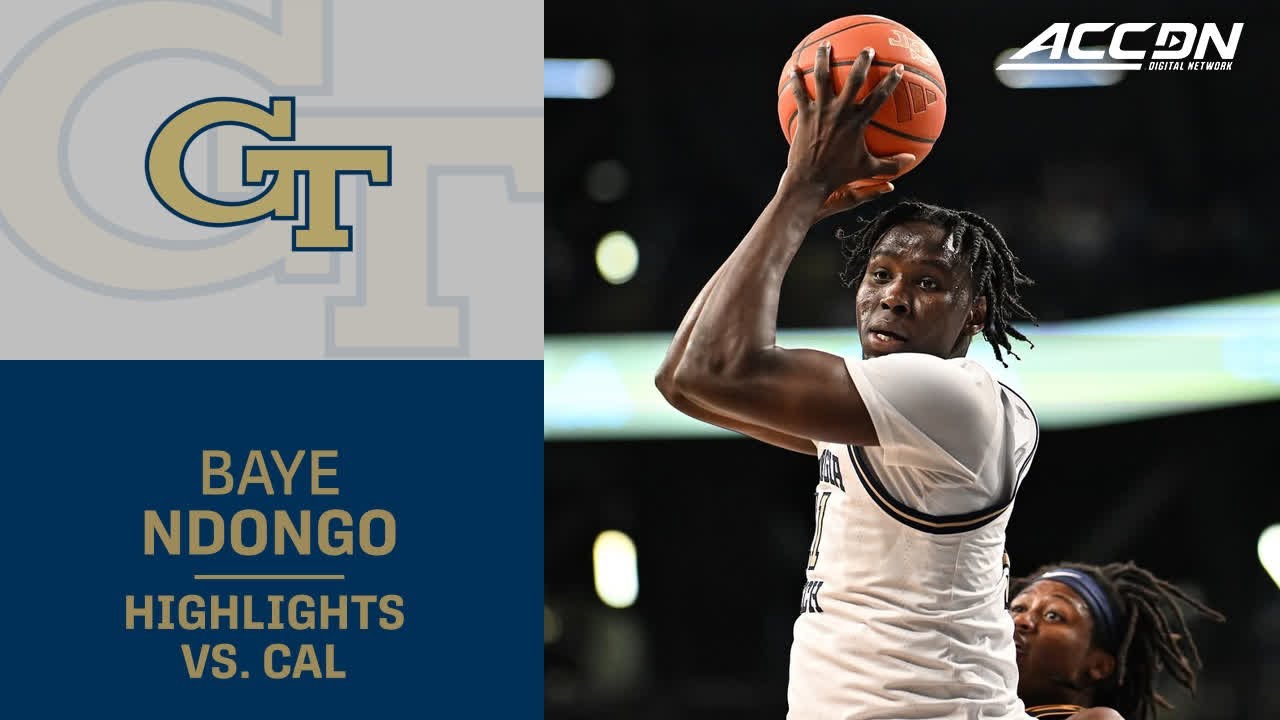 Georgia Tech's Baye Ndongo Game Highlights vs. Cal - YouTube