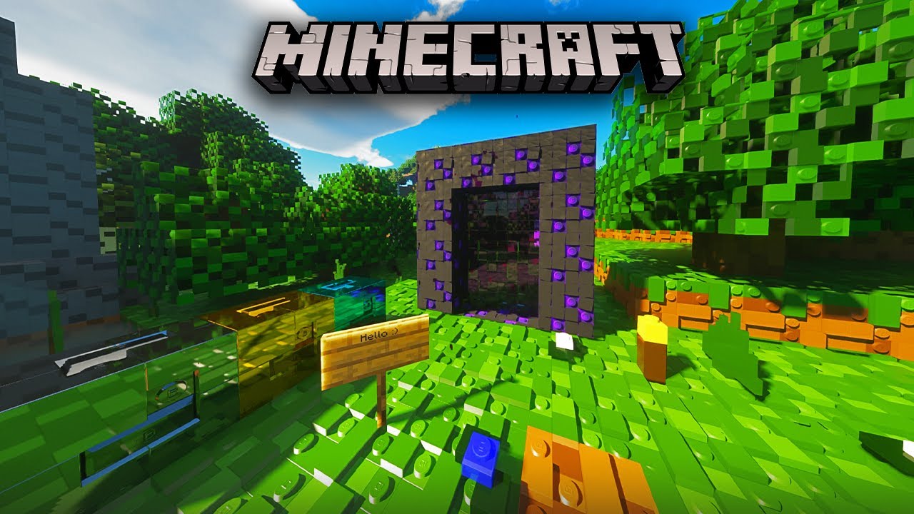 This Minecraft Resource Pack Turns Everything Into LEGO! - YouTube