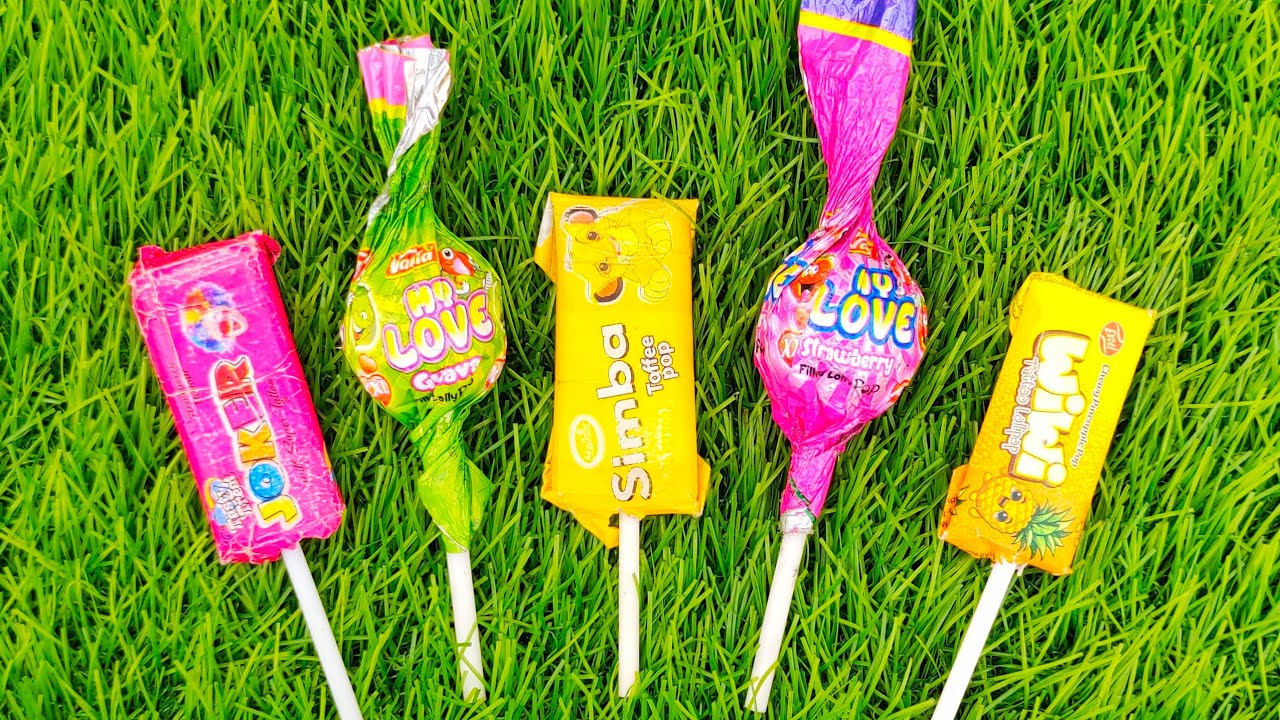 🍭Learn Colors with lollipops and Sweets | Lollipops Unpacking | ASMR ...