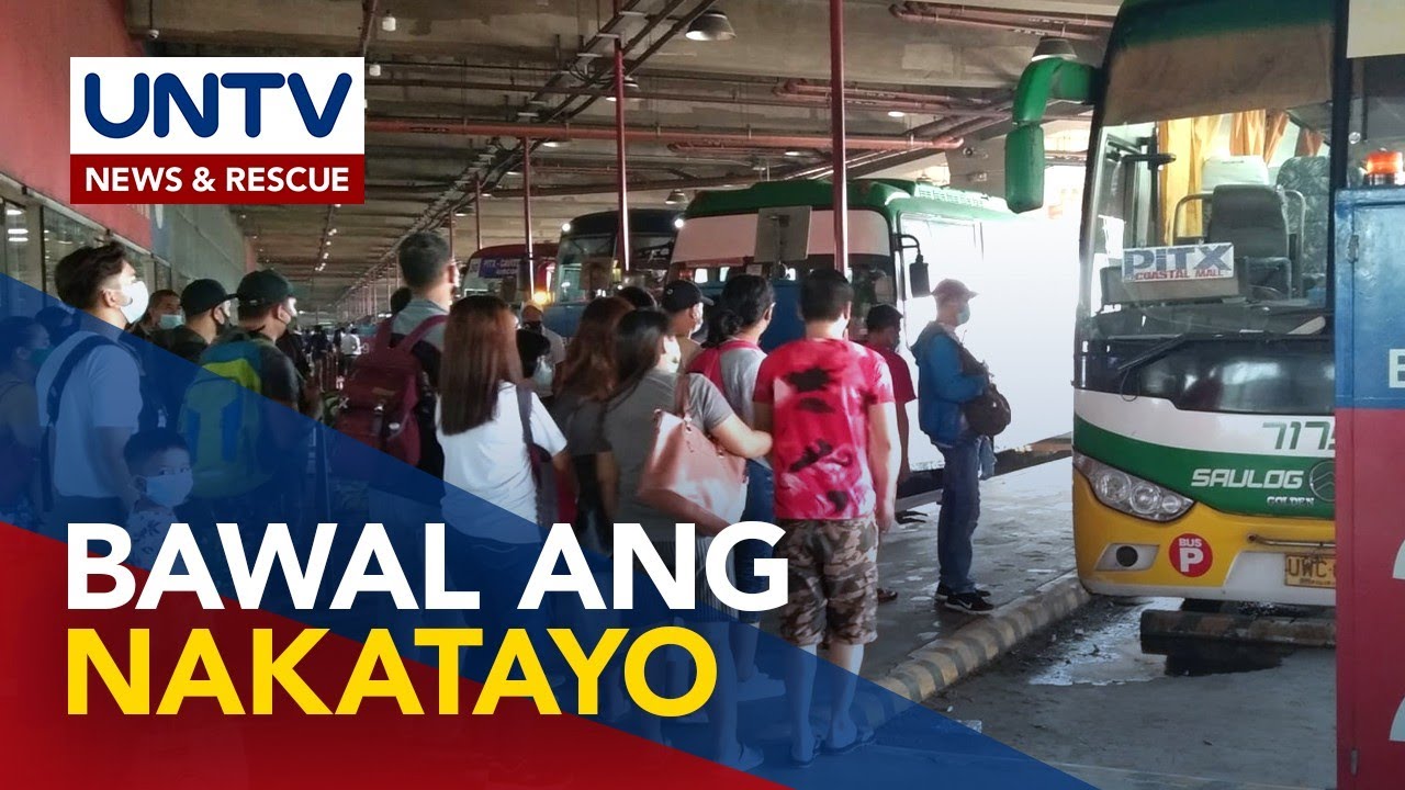 Tayuan at pag-upo sa gitna ng bus, ipinagbabawal sa PITX - YouTube