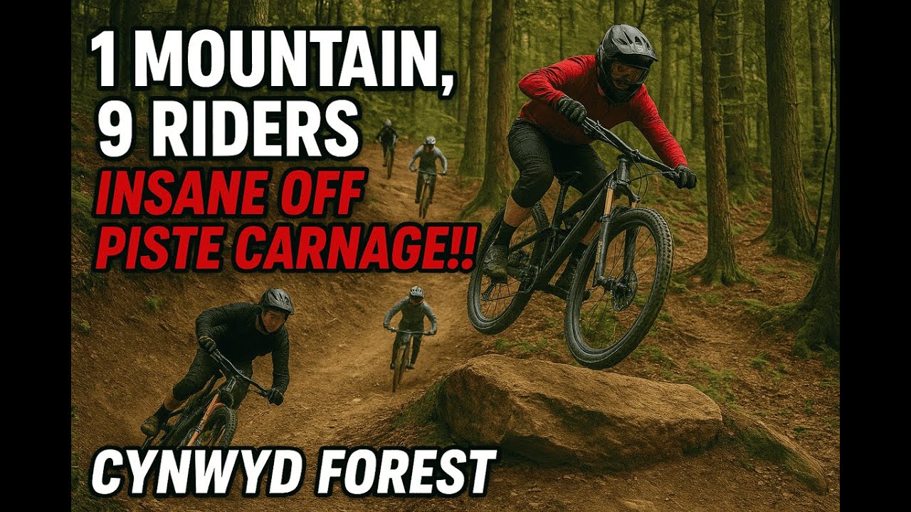 INSANE Off-Pisté MTB Carnage at Cynwyd Forest | 9 Riders, 1 Mountain ...