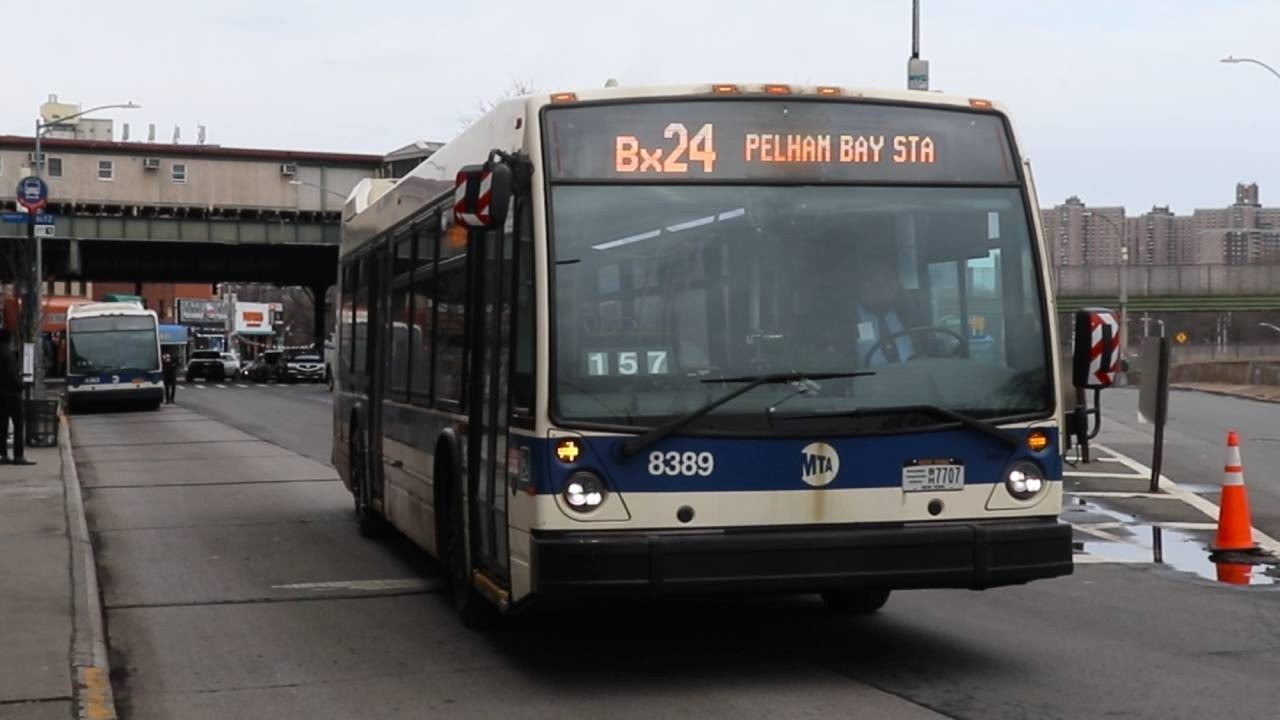 NYCT Bus: 2015 Novabus LFS #8389 on the Bx24 at Pelham Bay Park ...