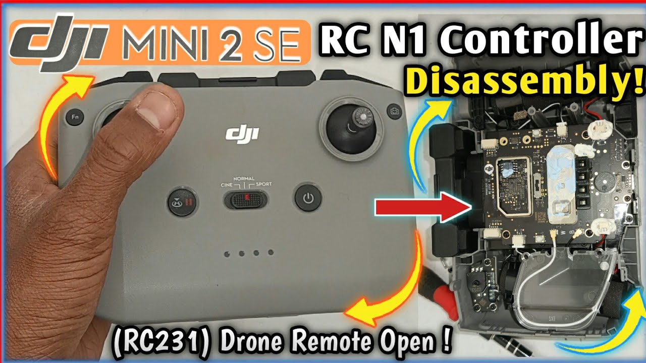 DJI RC-N1 Remote Controller (RC231) disassembly | dji mini SE 2 Remote ...