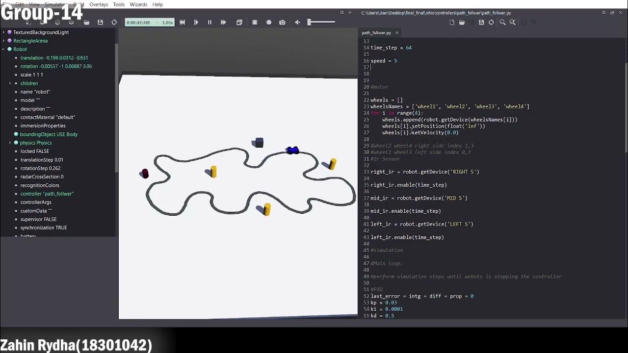 Project -Line follower Robot Design & PID Implementation Part 2 | Webots - YouTube