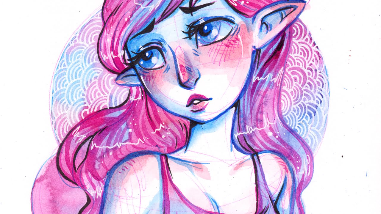 Watch Me Draw #54 - favorite colors again - YouTube