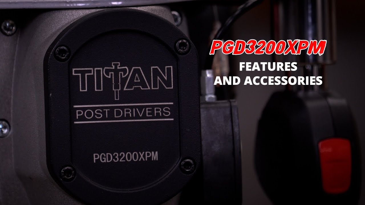 Titan PGD3200XPM Post Driver for PostMaster Plus - YouTube