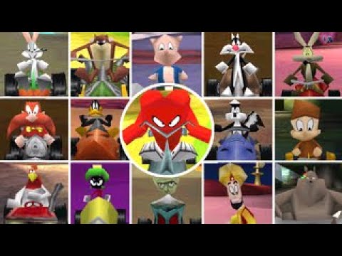 Looney Tunes Racing All Characters (PS1) - YouTube