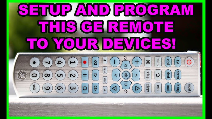 Ge Universal Remote Control Directions
