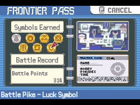 Pokemon Emerald - Battle Pike Gold Symbol - YouTube