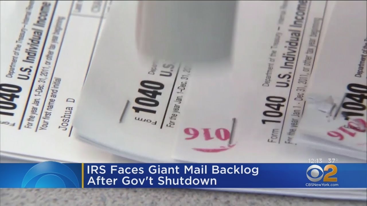 IRS Has Large Backlog After Government Shutdown - YouTube