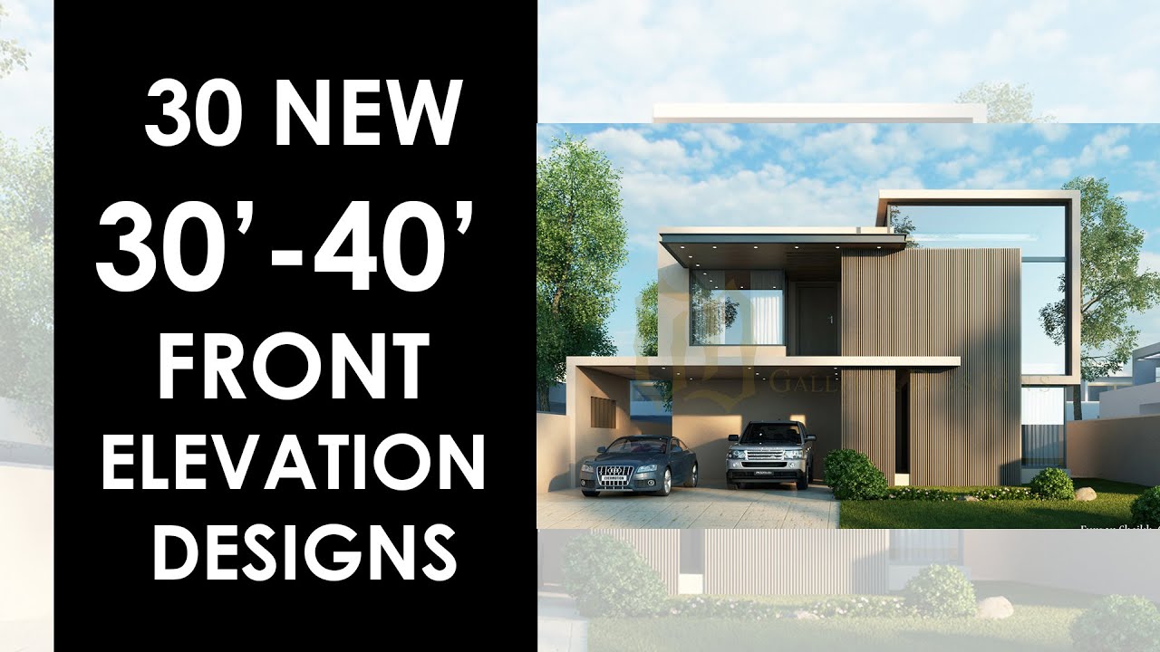 30 - 40 Feet Front Elevation Designs Ideas | Front Elevation Design ...