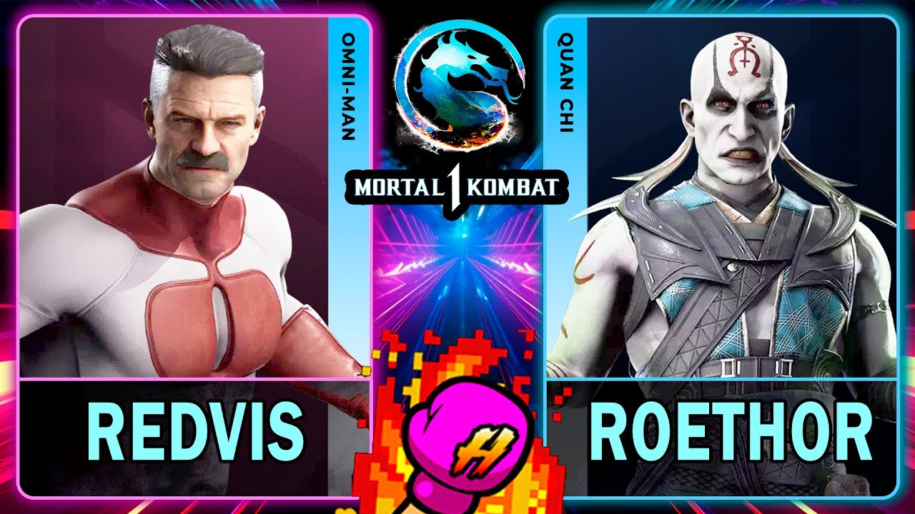 MK1 Redvis (OMNI-MAN) VS Roethor (QUAN CHI)🥊Mortal Kombat 1🥊4K 60ᶠᵖˢ ...