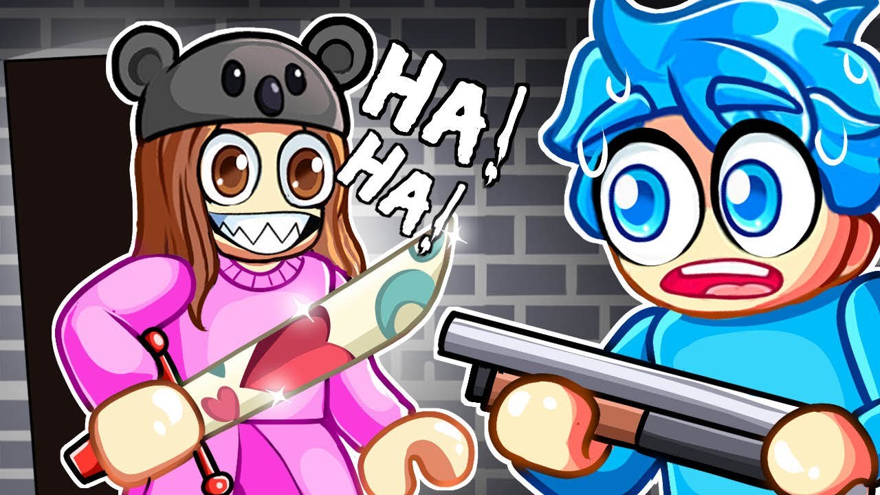 Angelazz gets MURDERER in Roblox MM2! - YouTube