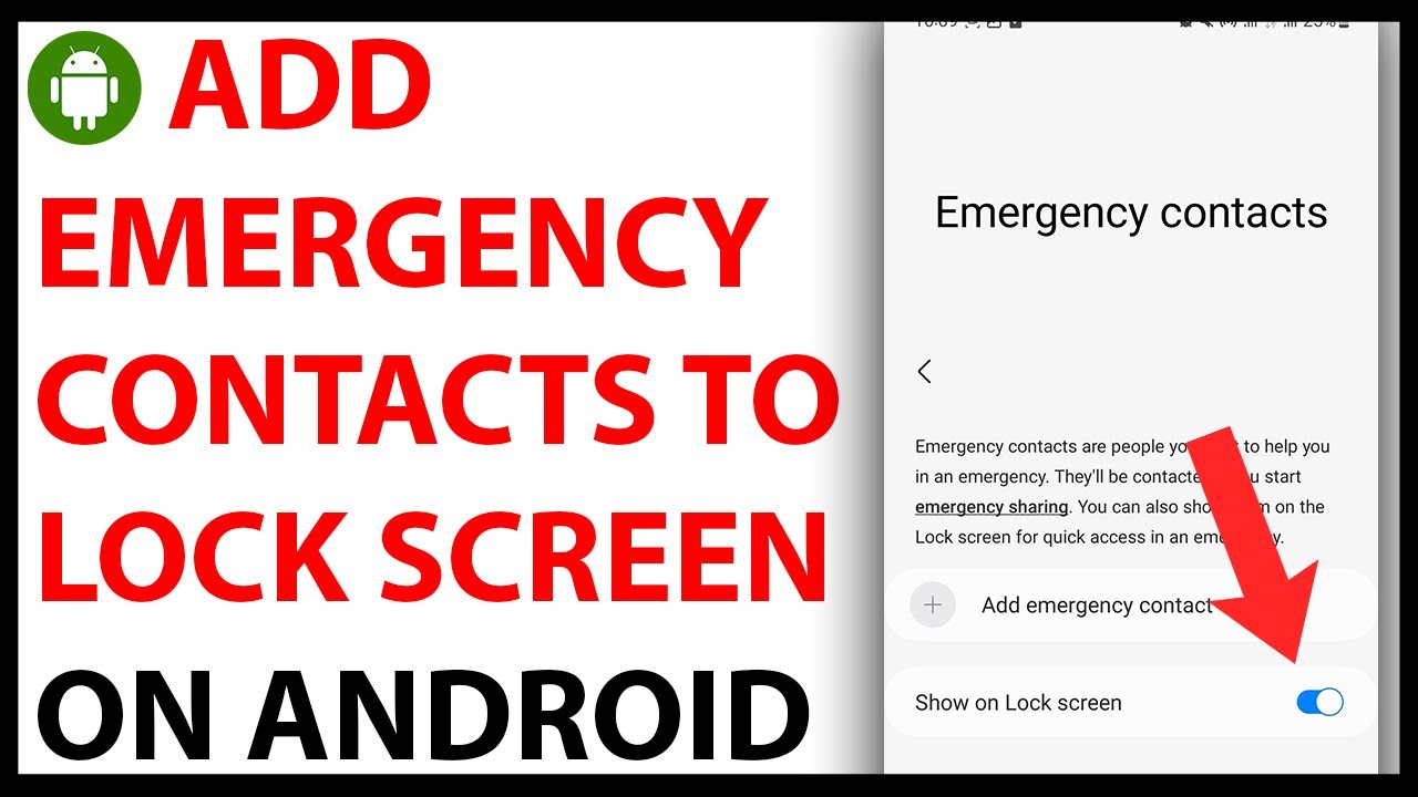 How to Add Emergency Contacts to Lock Screen on Android - YouTube