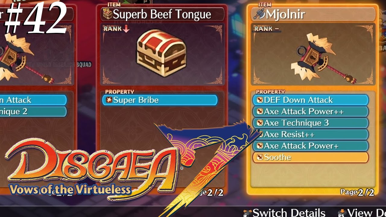 Disgaea 7: Vow of the Virtueless (PC) [42] Diving into Mjolnir - YouTube