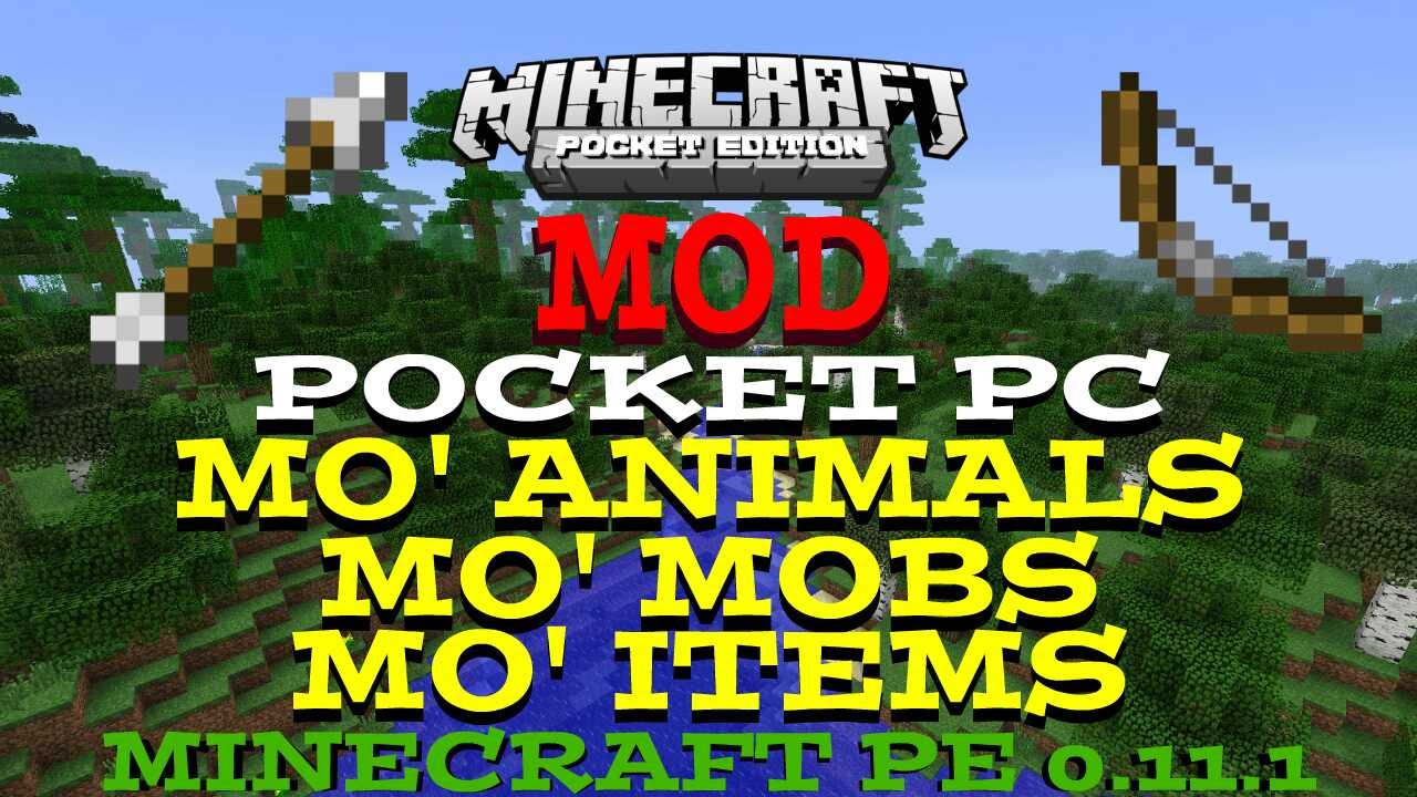 MOD "POCKET PC" (MO´ANIMALS, MO´ITEMS Y MO´MOBS)[COMO PC] - MINECRAFT ...