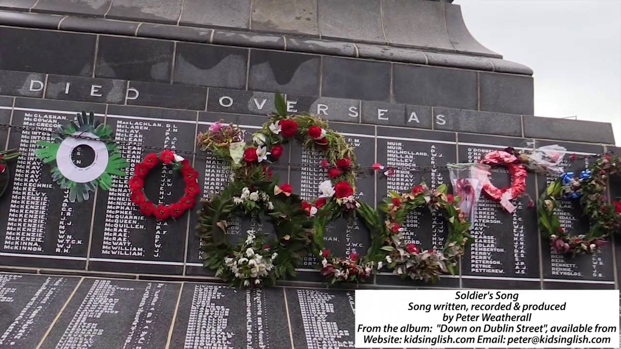 Soldier's Song by Peter Weatherall - YouTube