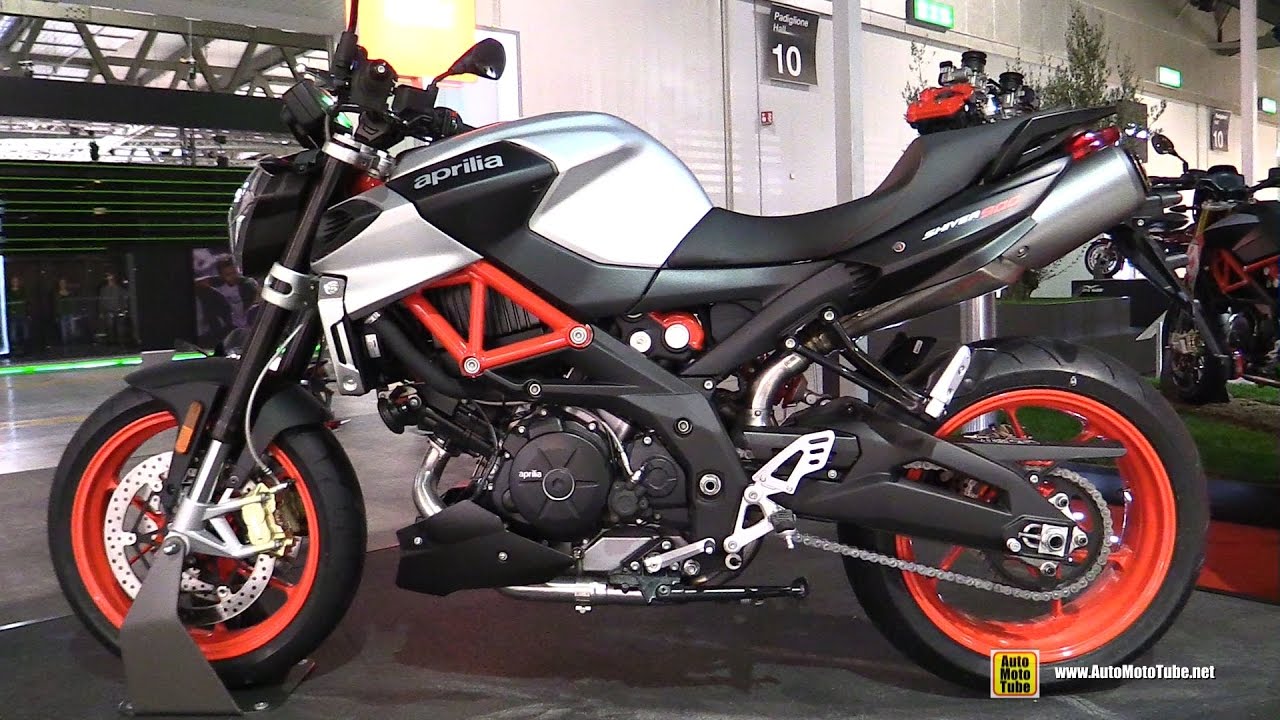 2017 Aprilia Shiver 900 - Walkaround - Debut at 2016 EICMA Milan - YouTube
