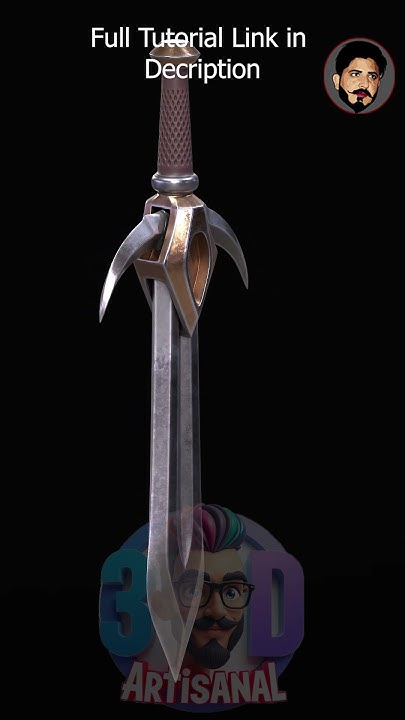 360° Sword Model Preview | Full tutorial in Description #3dmodeling #blender - YouTube