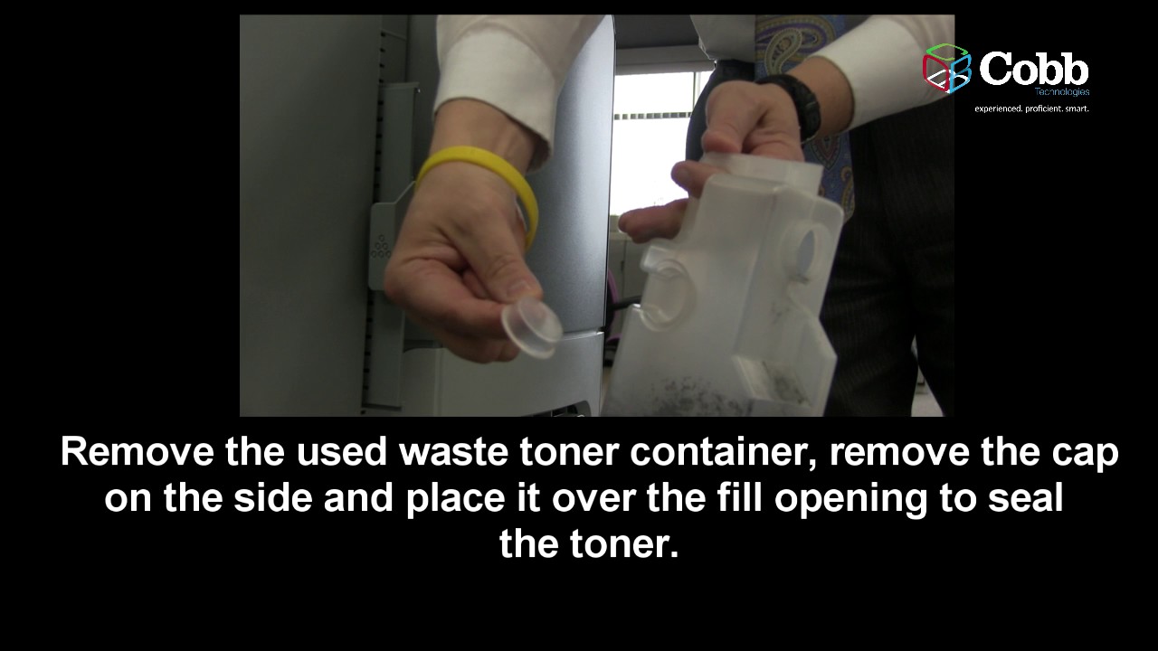 Oce Tips | PW365 - Waste Toner Container Replacement - YouTube