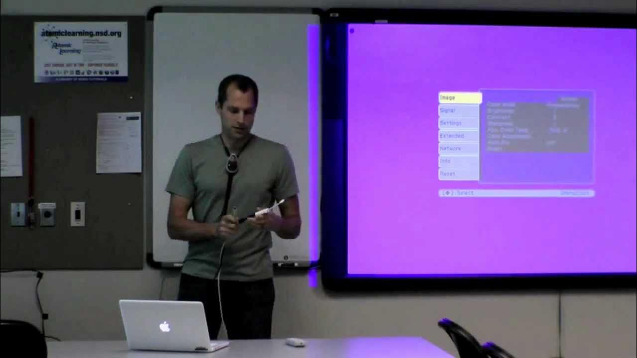 How to setup an activboard for classroom use. - YouTube