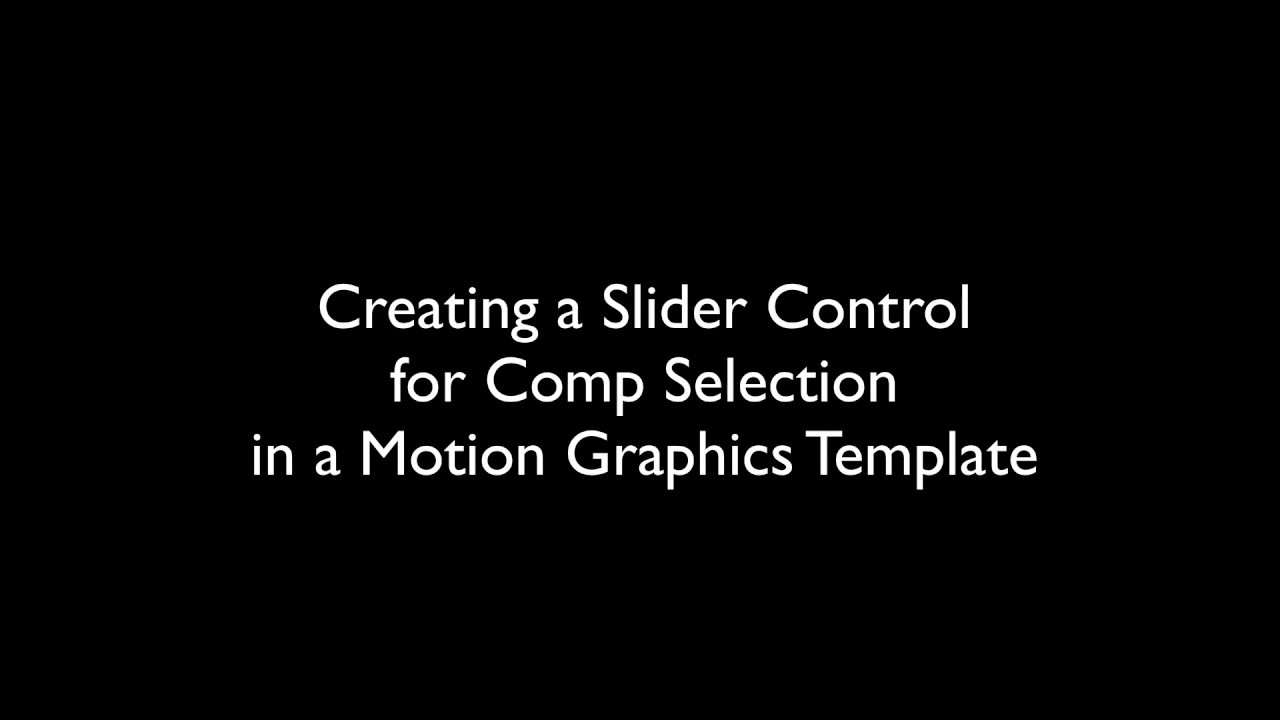 Essential Graphics Panel- How to Connect Multiple Animations with ...