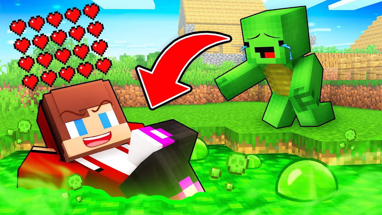 JJ Have INFINITE HEARTS and Prank Mikey in Minecraft! (Maizen) - YouTube