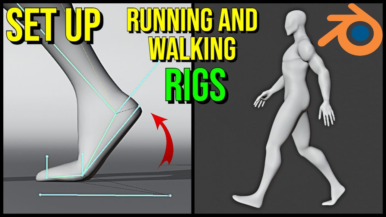 How to Set Up Characters for Walking/Running Animations | Blender - YouTube