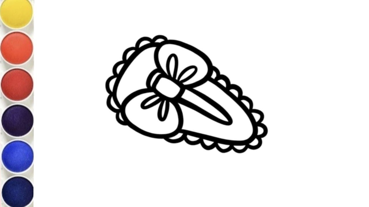 HOW TO DRAW CUTE HAIR CLIP | - YouTube