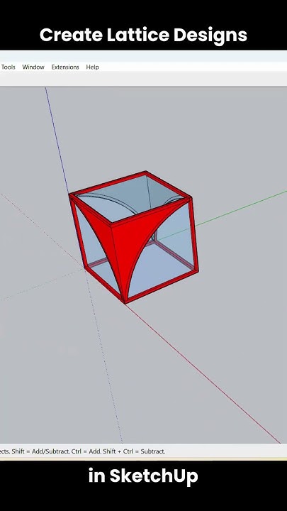 Create Lattice Designs in SketchUp with Lattice Maker Plugin #shorts - YouTube