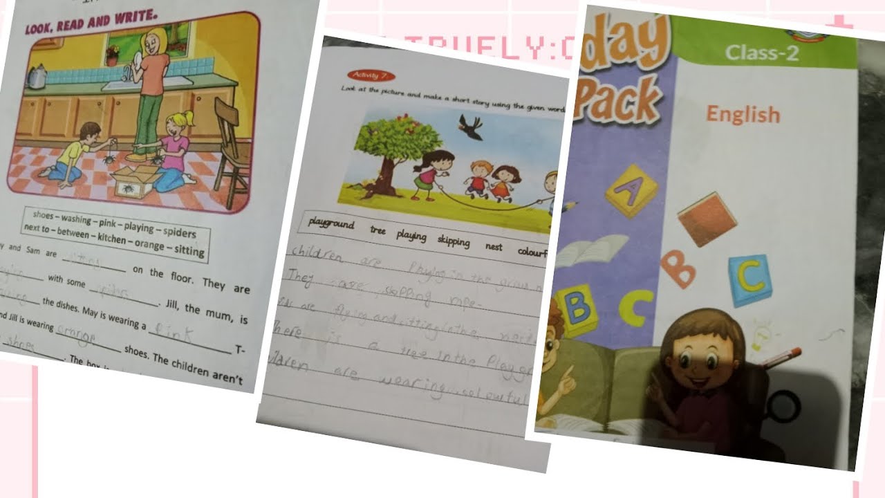 English holiday pack of class two// English Summer pack class two - YouTube