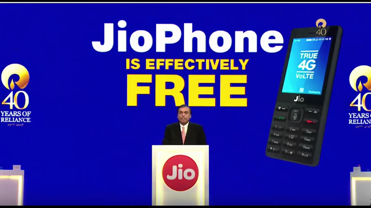 Jio 4G VoLTE Phone Launched in ₹0 Reliance JIO Feature Phone Details ...