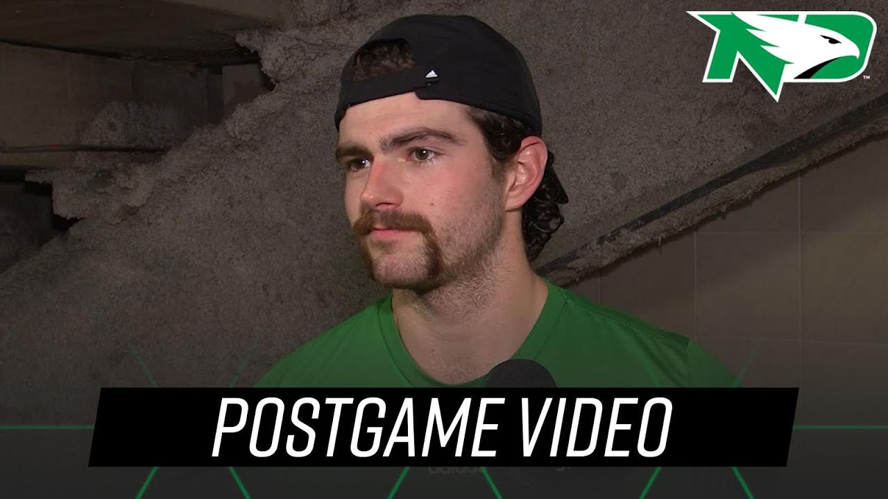 UND Hockey | Brad Berry, Louis Jamernik V, Cameron Berg Postgame Press ...