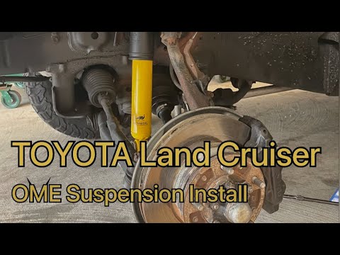 OME Suspension Install 100 Series Land Cruiser - YouTube