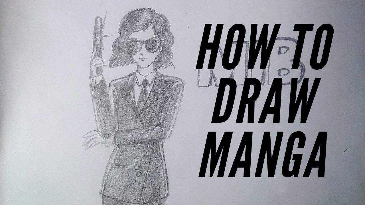 How To Draw Manga Girl Spy - YouTube