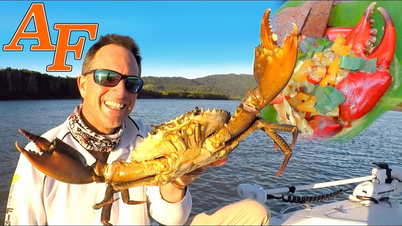 Mud Crab Curry Catch and Cook in Bush Kitchen with Crocodiles and ...