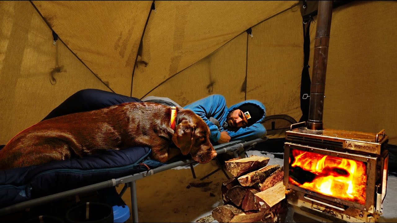 Surviving Winter Camping in the Polar Vortex with My Dog - YouTube