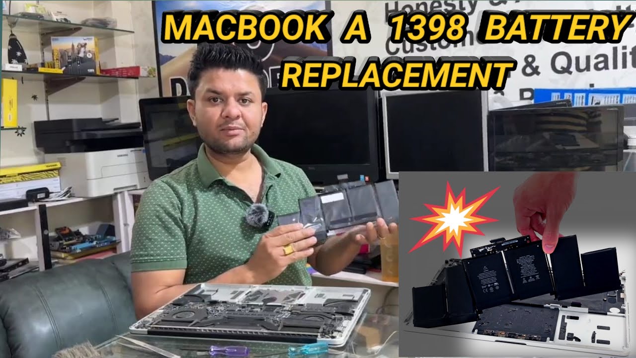 How to Replace MacBook Laptop Battery | Mac Backup issue | MacBook won ...