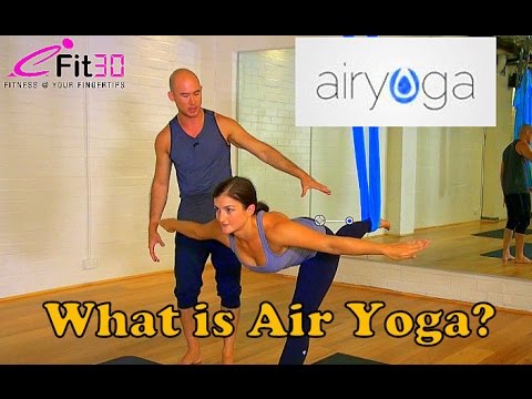 What is Air Yoga? Intermediate Demonstration - YouTube