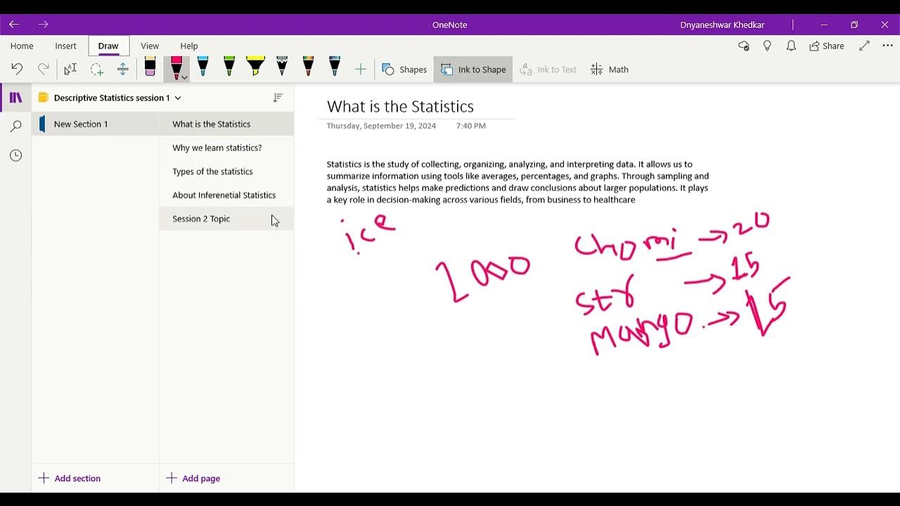 Basic statistics session 1 - YouTube